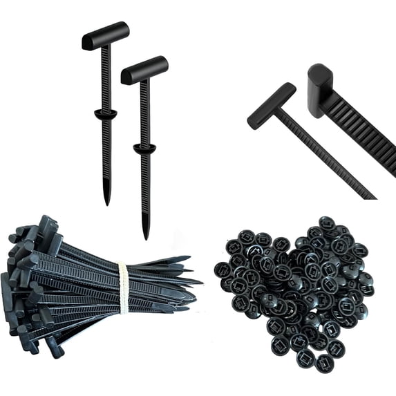 100 pcs Heavy Duty Nylon Universal Cable Tie Straps, Reusable Quick ...