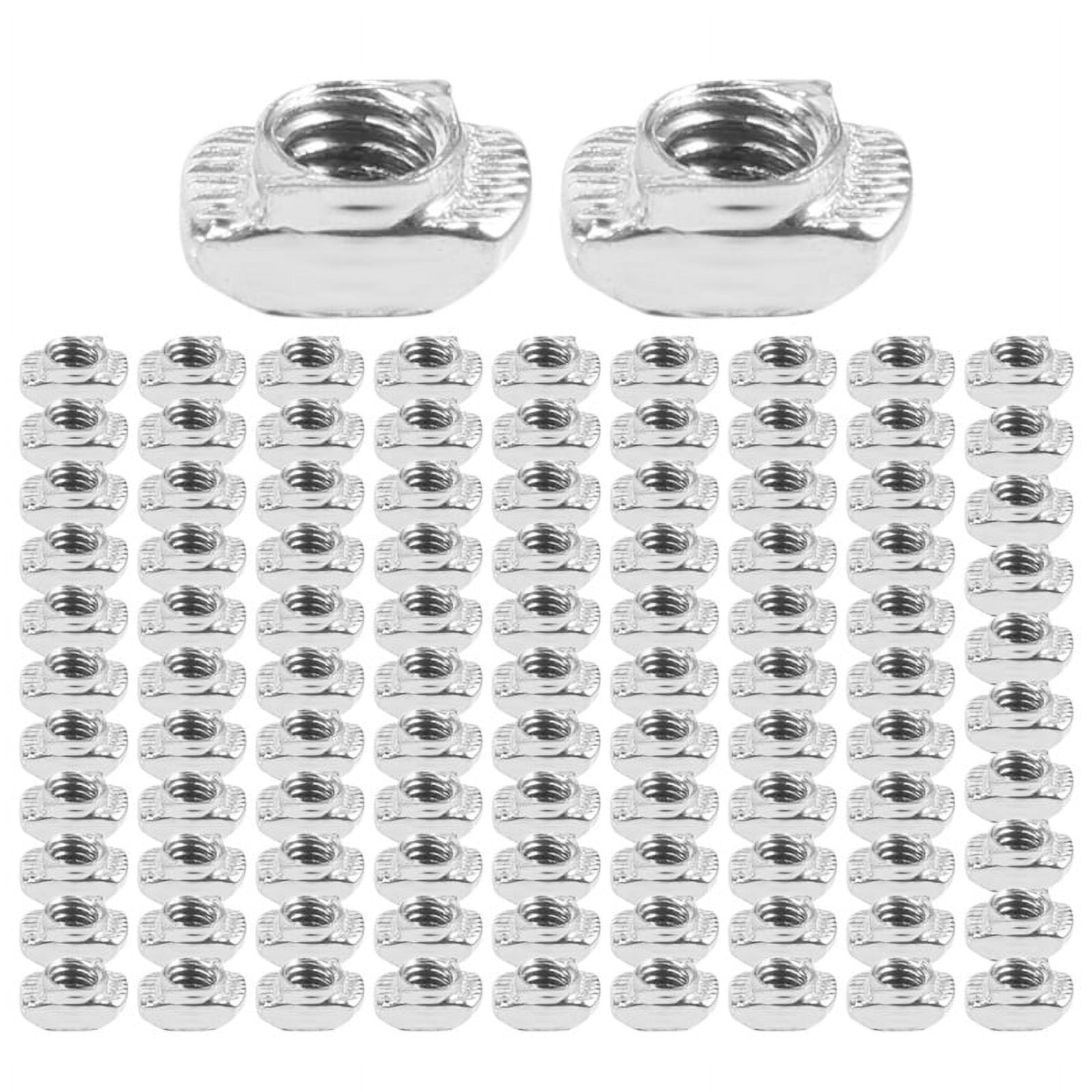 100 pcs M5 Hammer Nut Carbon Steel Aluminum Connector T Fastener ...
