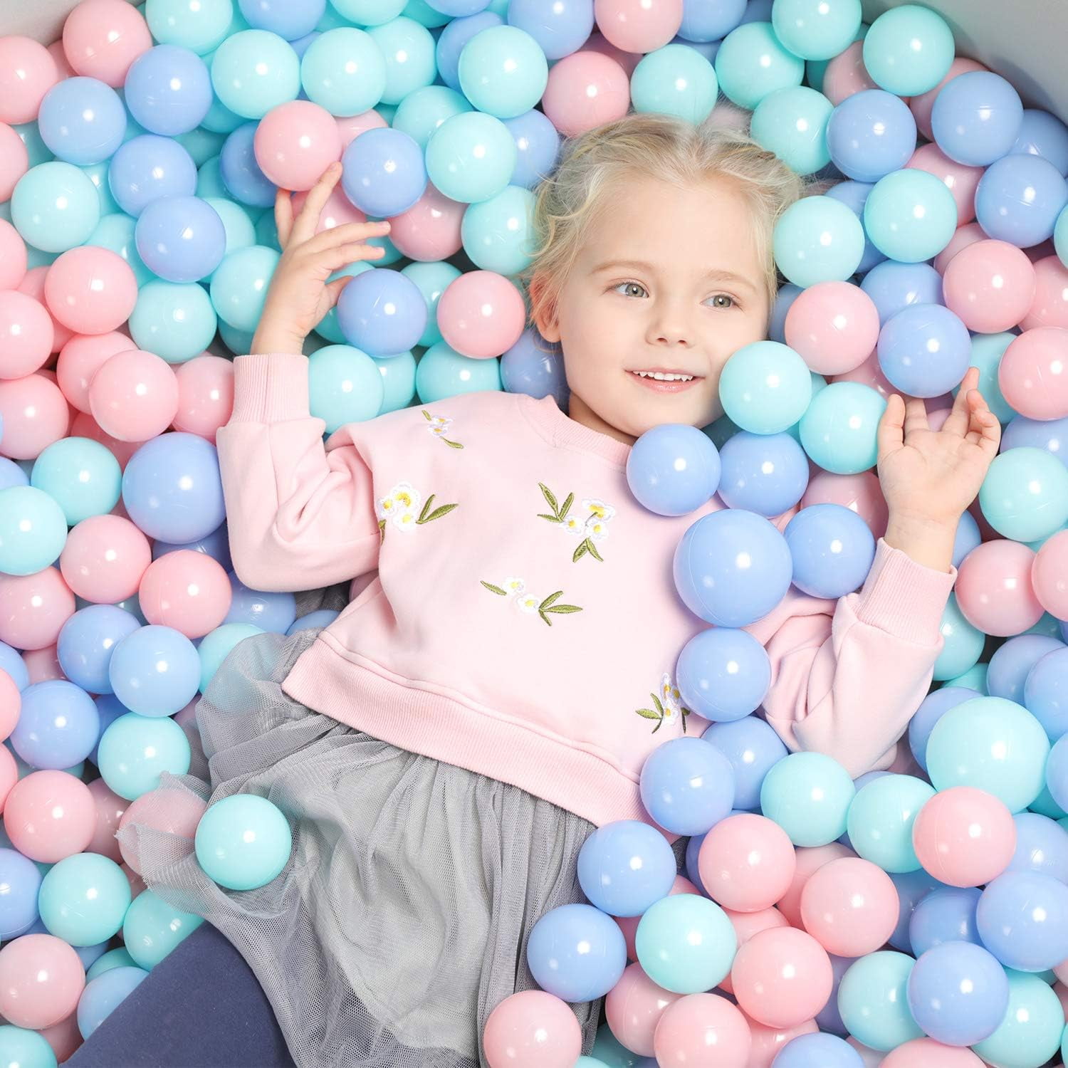 100 pcs Macaron Ball Pit Balls Plastic Balls for Ball Pit Pool Playpen ...
