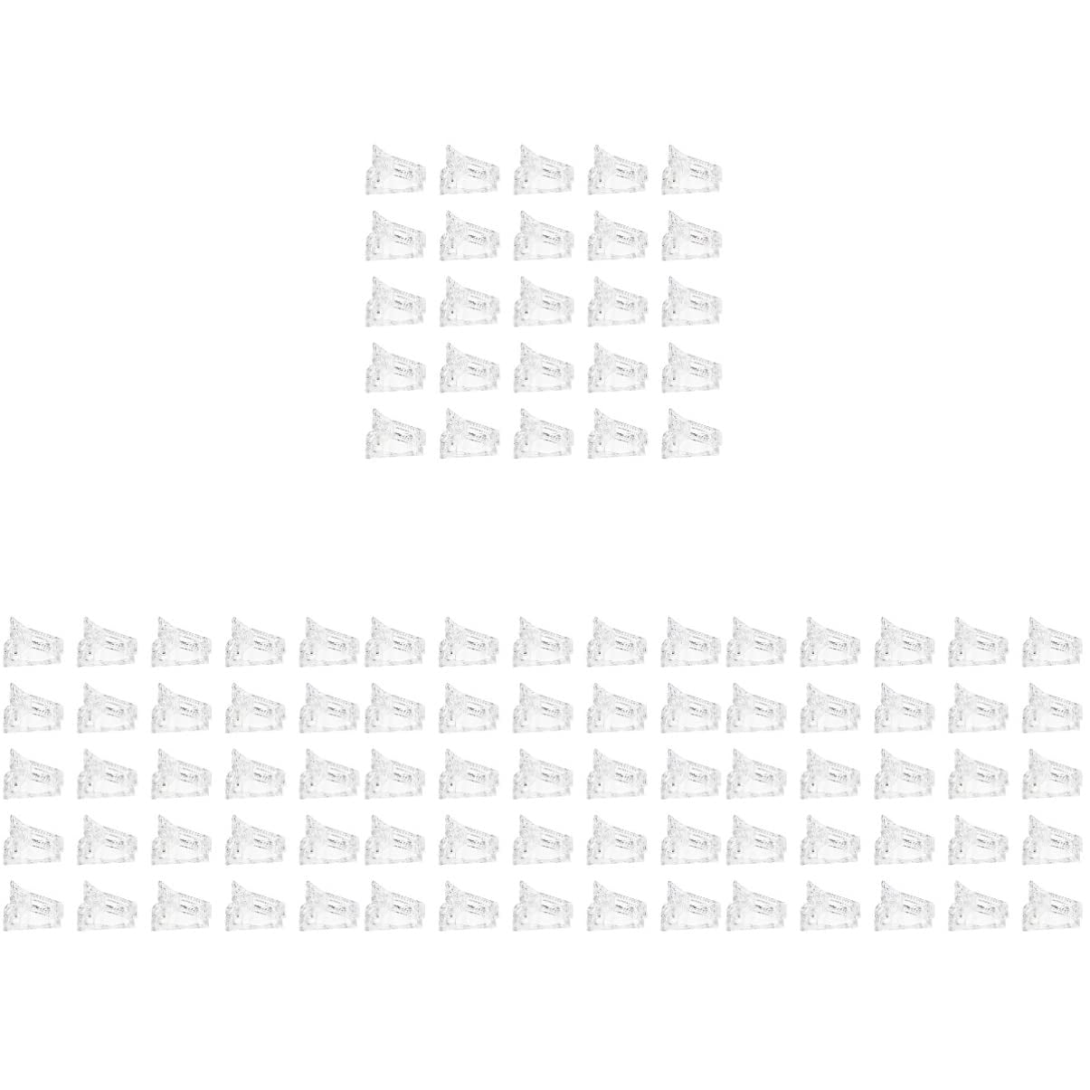 100 pcs Nail Manicure Clip Fingernail Use Quick Finger Tool Practical ...