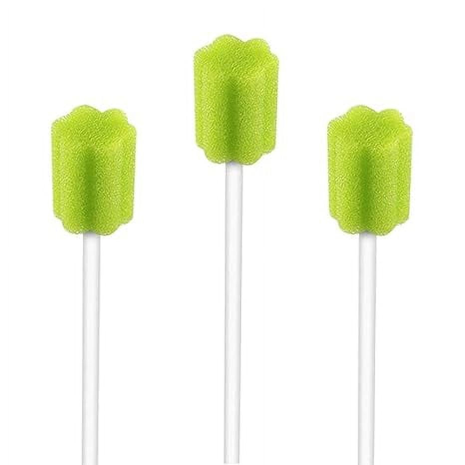100 Pcs Oral Care Swabs Unflavored Mouth Toothette Oral Sponge Swabs For Gentle And Effective