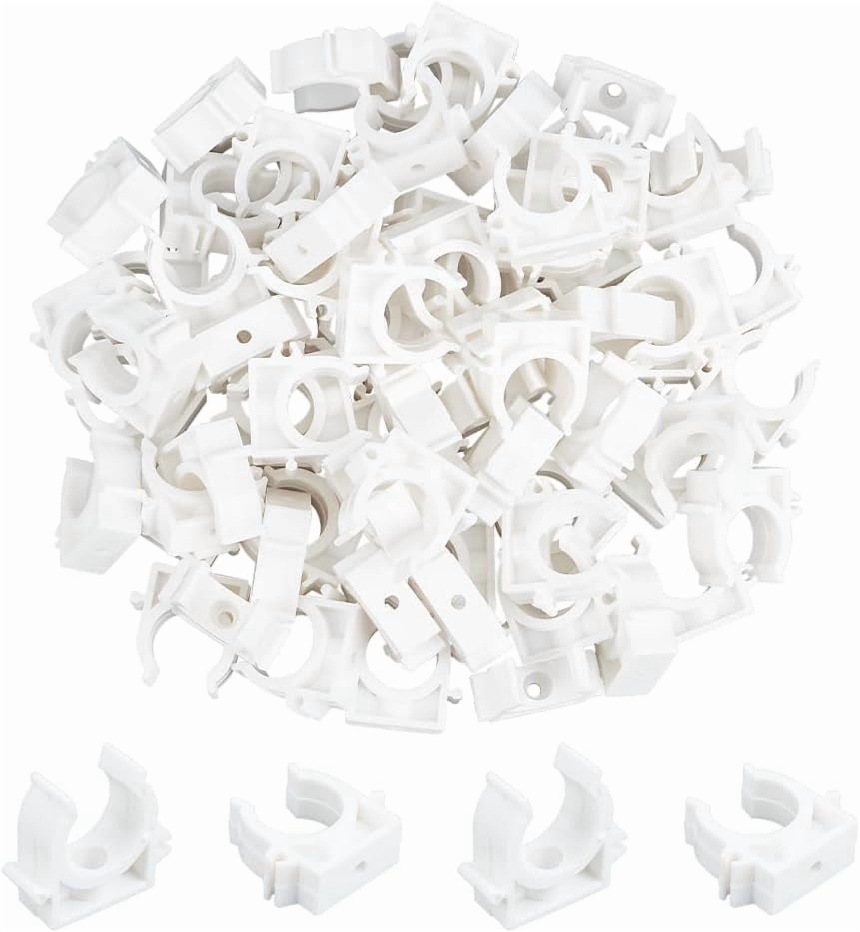 100 pcs Plastic Tubing Clamp U-Shaped Plastic Hose Clamp Fit for 3/4 ...