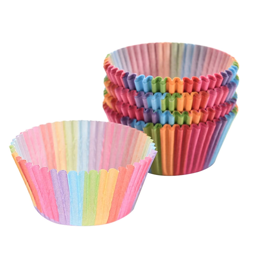 Eease Rainbow Mini Cupcake Paper Liners, 100 Pcs, 6.8x5x3.2cm - Walmart.com