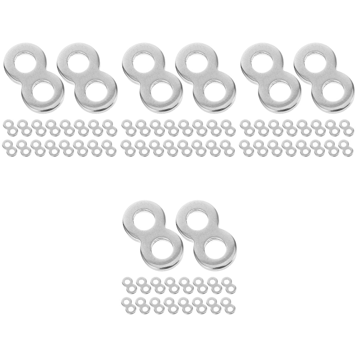 100 pcs Tabletop Fasteners 8 Figure Fasteners Stainless Steel Table Top ...