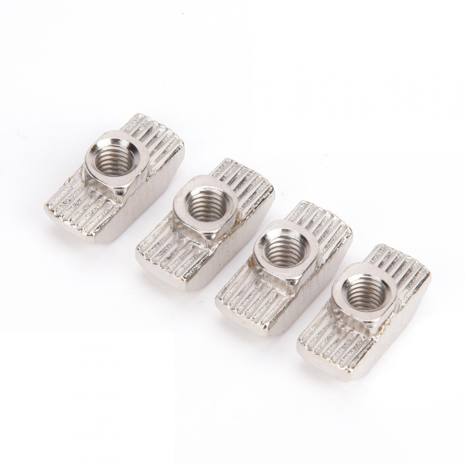 100 pcs. for aluminum Electroplated carbon steel T slot nuts Sliding T ...