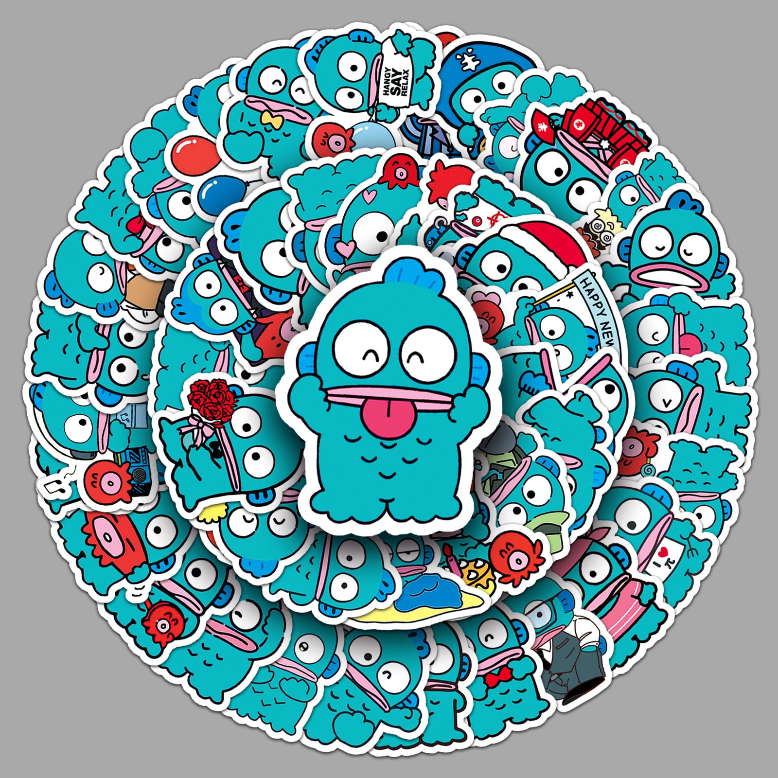 100 pieces of half-fish man Hanton mermaid Hanton cartoon cute Sanrio ...