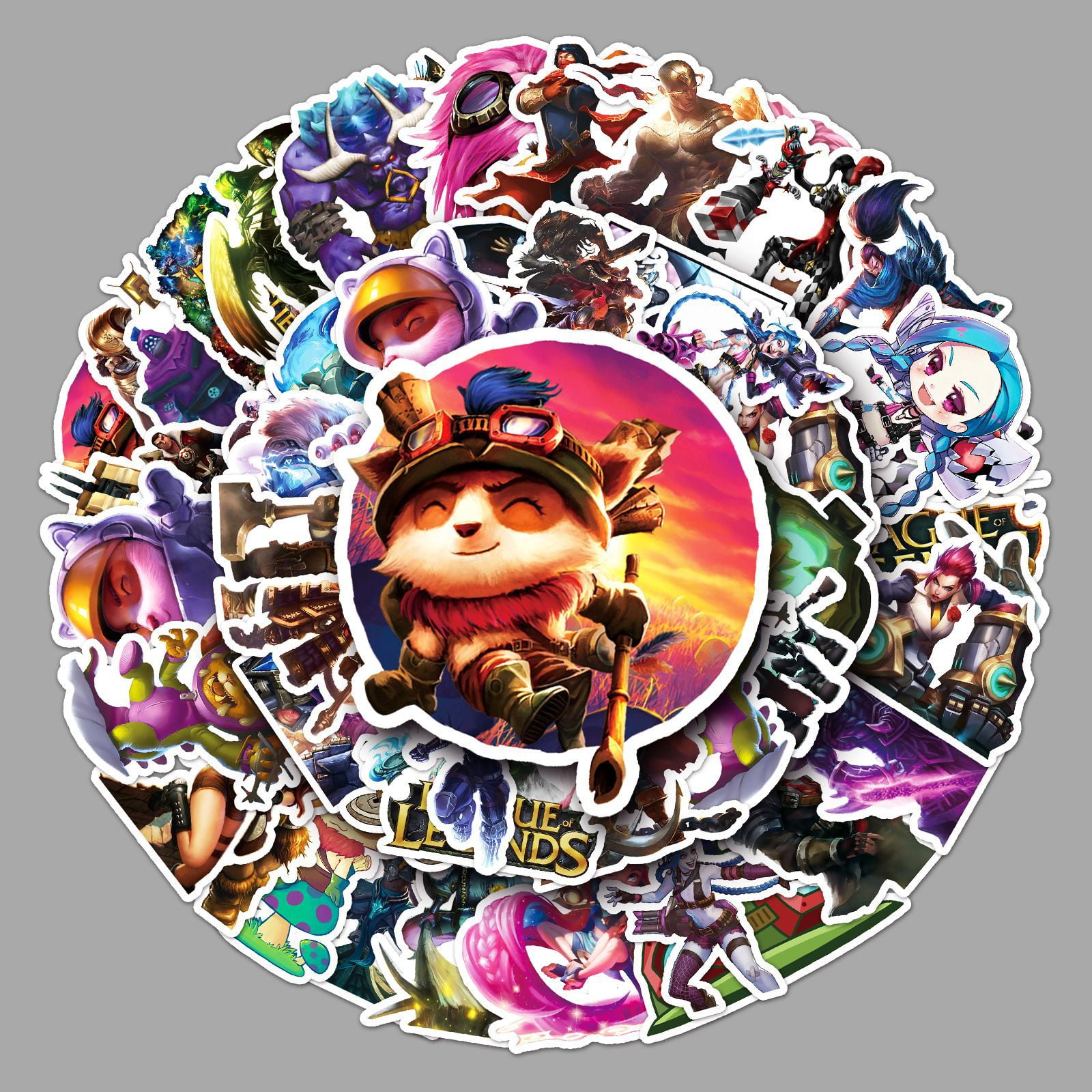 100 pieces of League of Legends League of Legends game luggage stickers ...