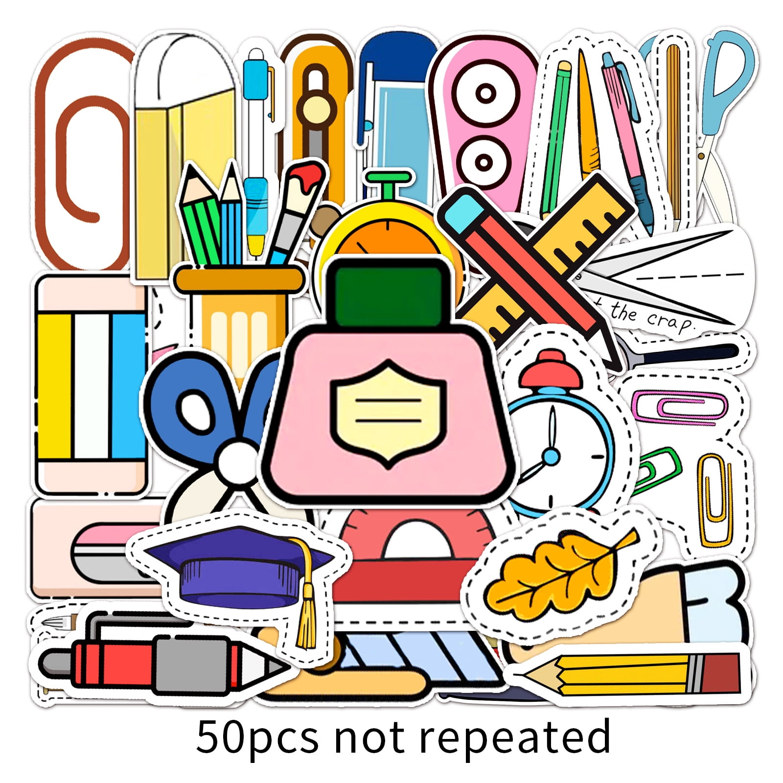 100 pieces of stationery cartoon personality style stationery set ...