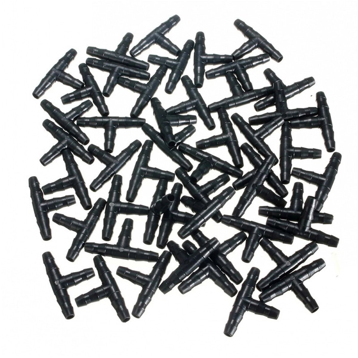 100 pieces of three-way hose connectors 4/7mm-T spray coated PVC ...