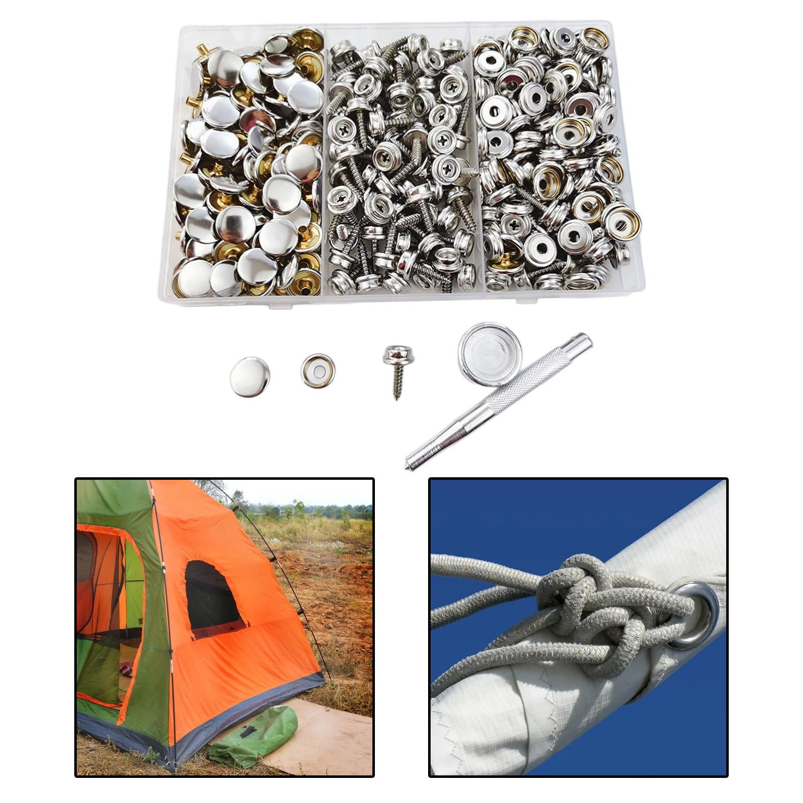 100 pieces/set Marine Grade Canvas Boat Cover Fasteners Snap Button w ...