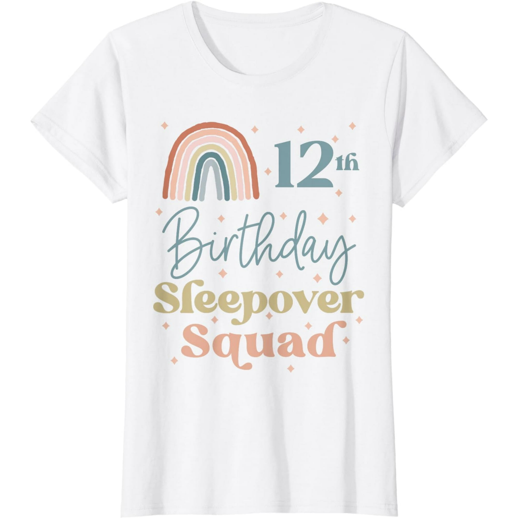 100% pure cotton 12th Birthday Boho Rainbow Sleepover Squad Pajamas for ...