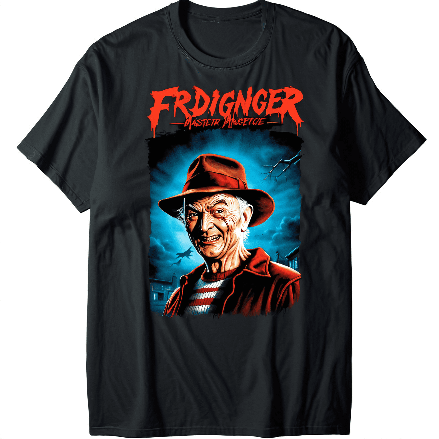 100% pure cotton A Nightmare On Elm Street Freddy Poster Fade T-Shirt ...