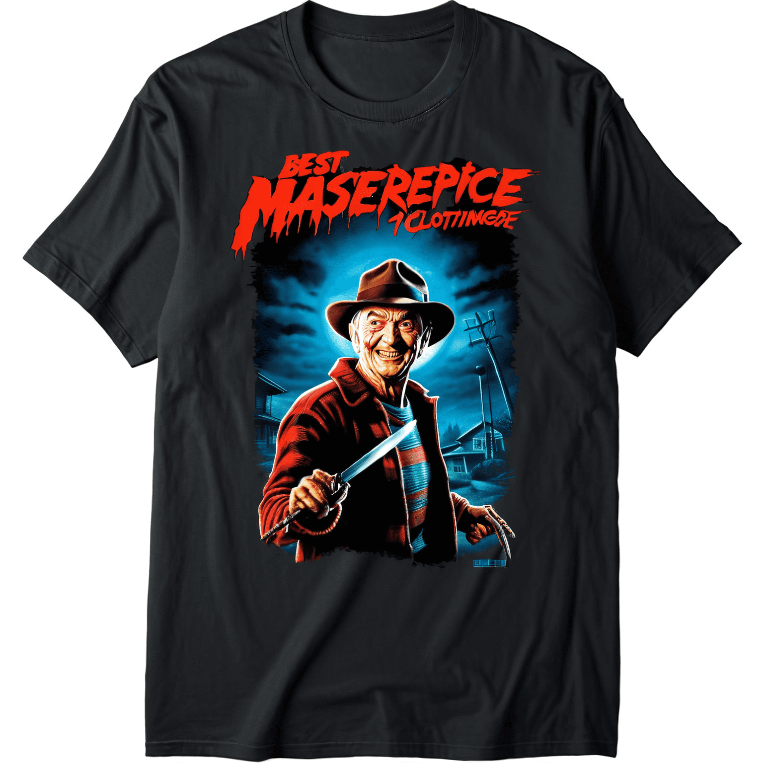 100% pure cotton A Nightmare On Elm Street Freddy Poster Fade T-Shirt ...