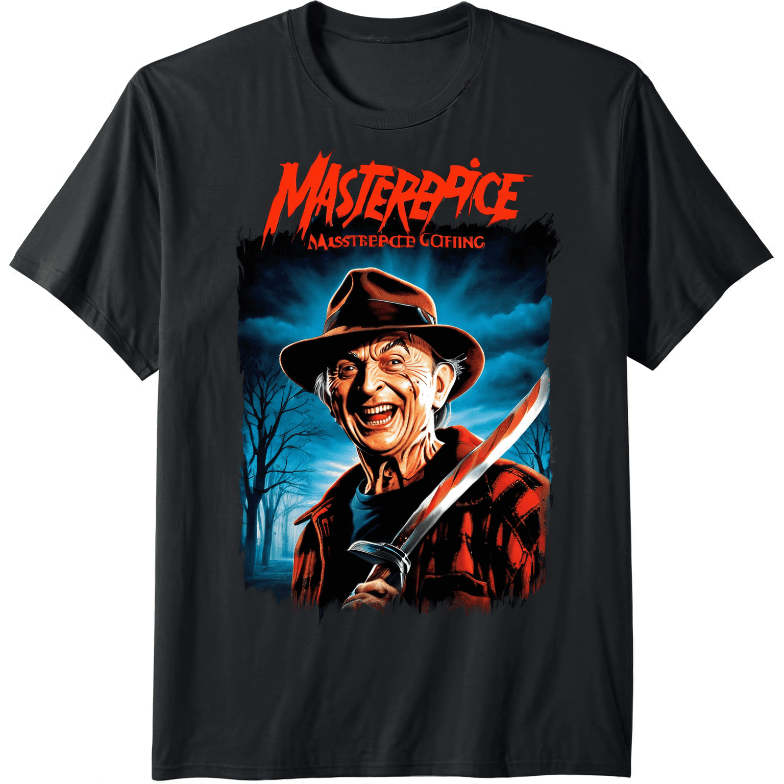 100% pure cotton A Nightmare On Elm Street Freddy Poster Fade T-Shirt ...
