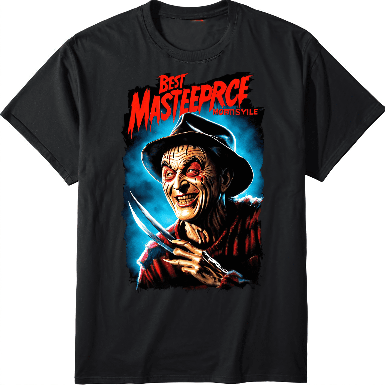 100% pure cotton A Nightmare On Elm Street Freddy Poster Fade T-Shirt ...