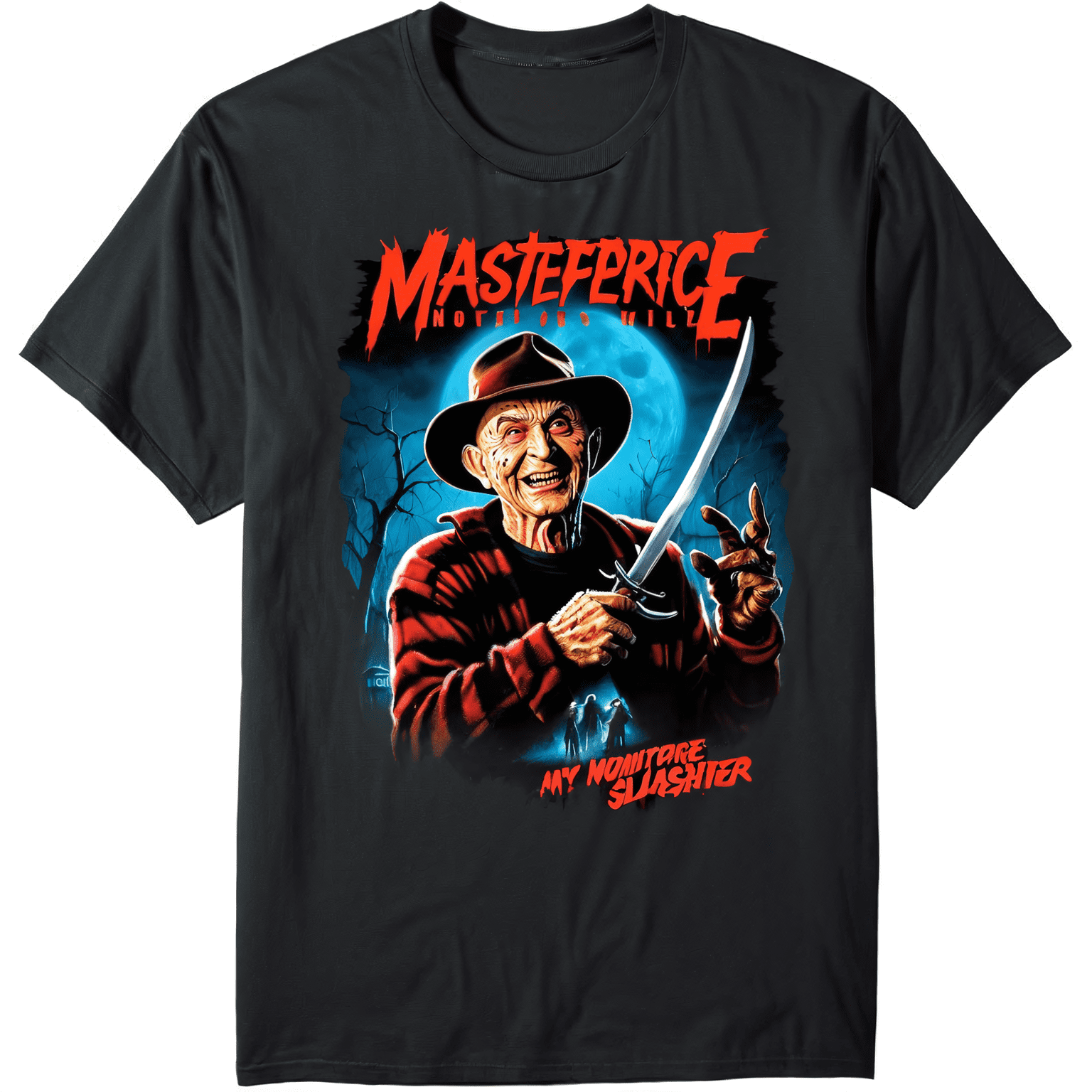 100% pure cotton A Nightmare On Elm Street Freddy Poster Fade T-Shirt ...