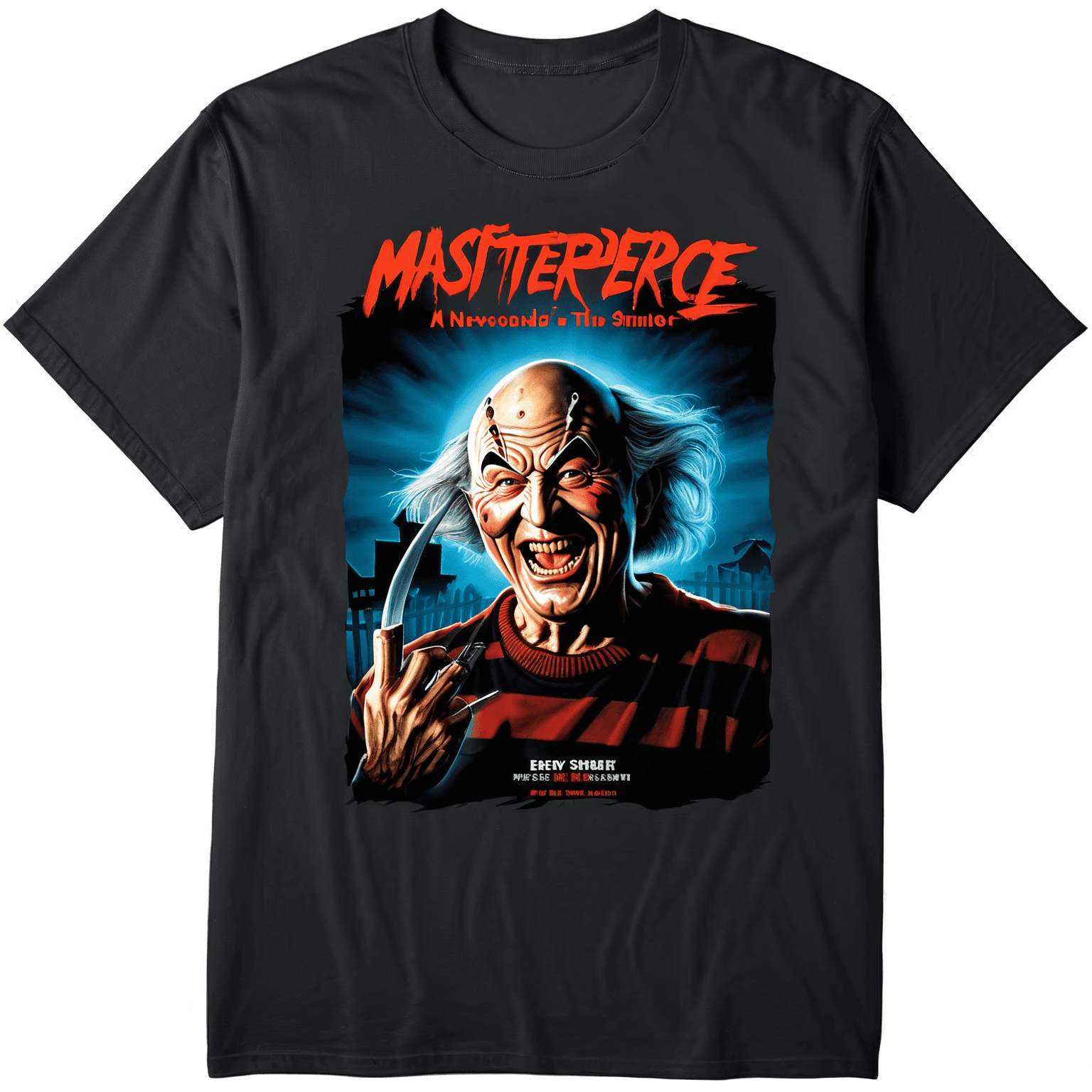 100% pure cotton A Nightmare On Elm Street Freddy Poster Fade T-Shirt ...