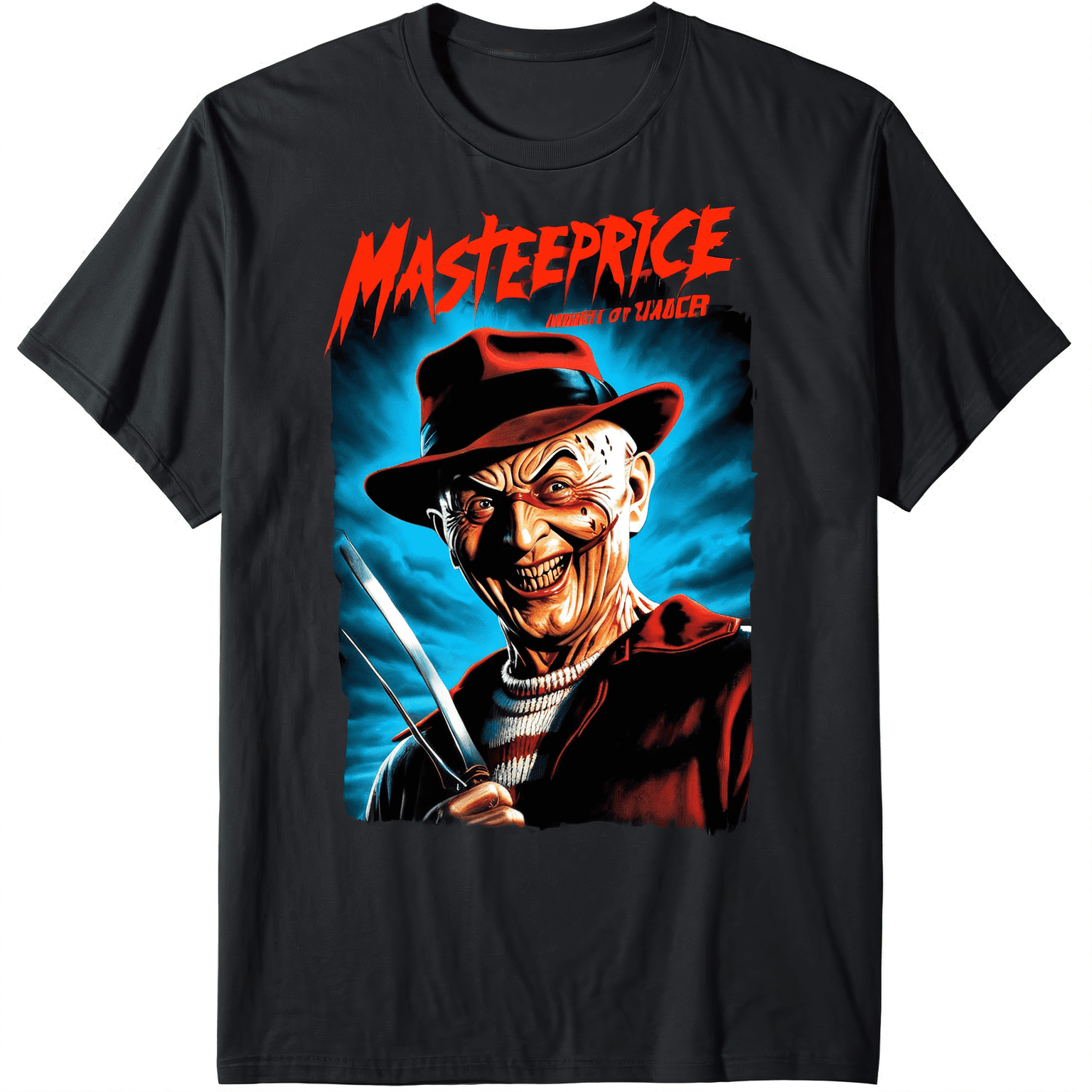 100% pure cotton A Nightmare On Elm Street Freddy Poster Fade T-Shirt ...