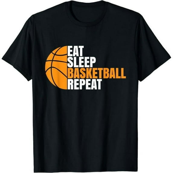 100% pure cotton Basketball Player Boy Eat Sleep Basketball Repeat T ...