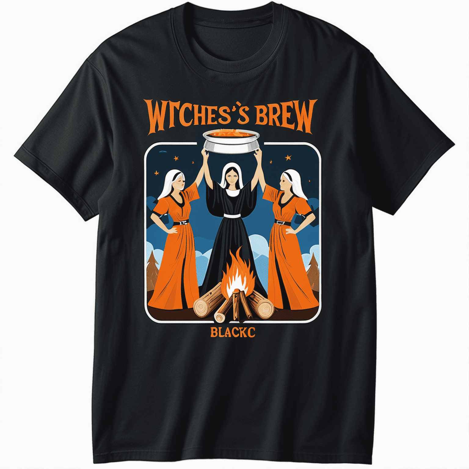 100% pure cotton Bewitching Style: Steven Rhodes Retro Witches' Brew ...