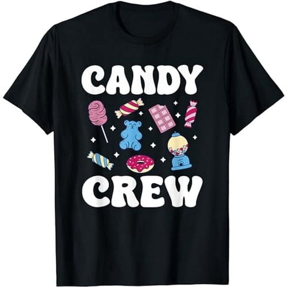 100% pure cotton Candy Crew Boys And Girls Funny Candy Patch Delicious ...