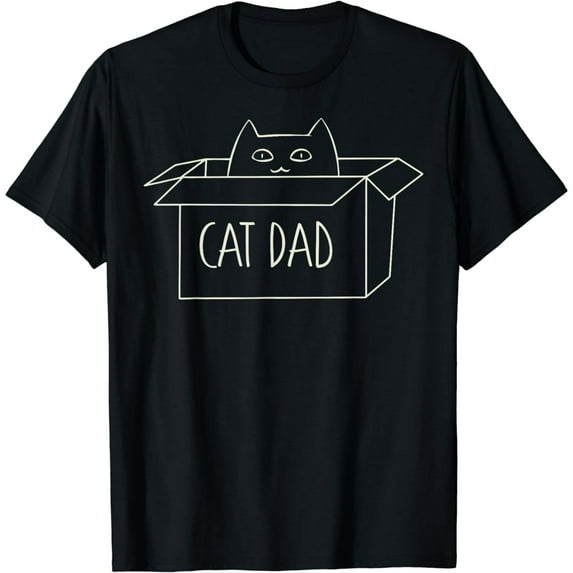 100% pure cotton Cat Dad Funny Cat Daddy Shirts for Men for Fathers Day ...