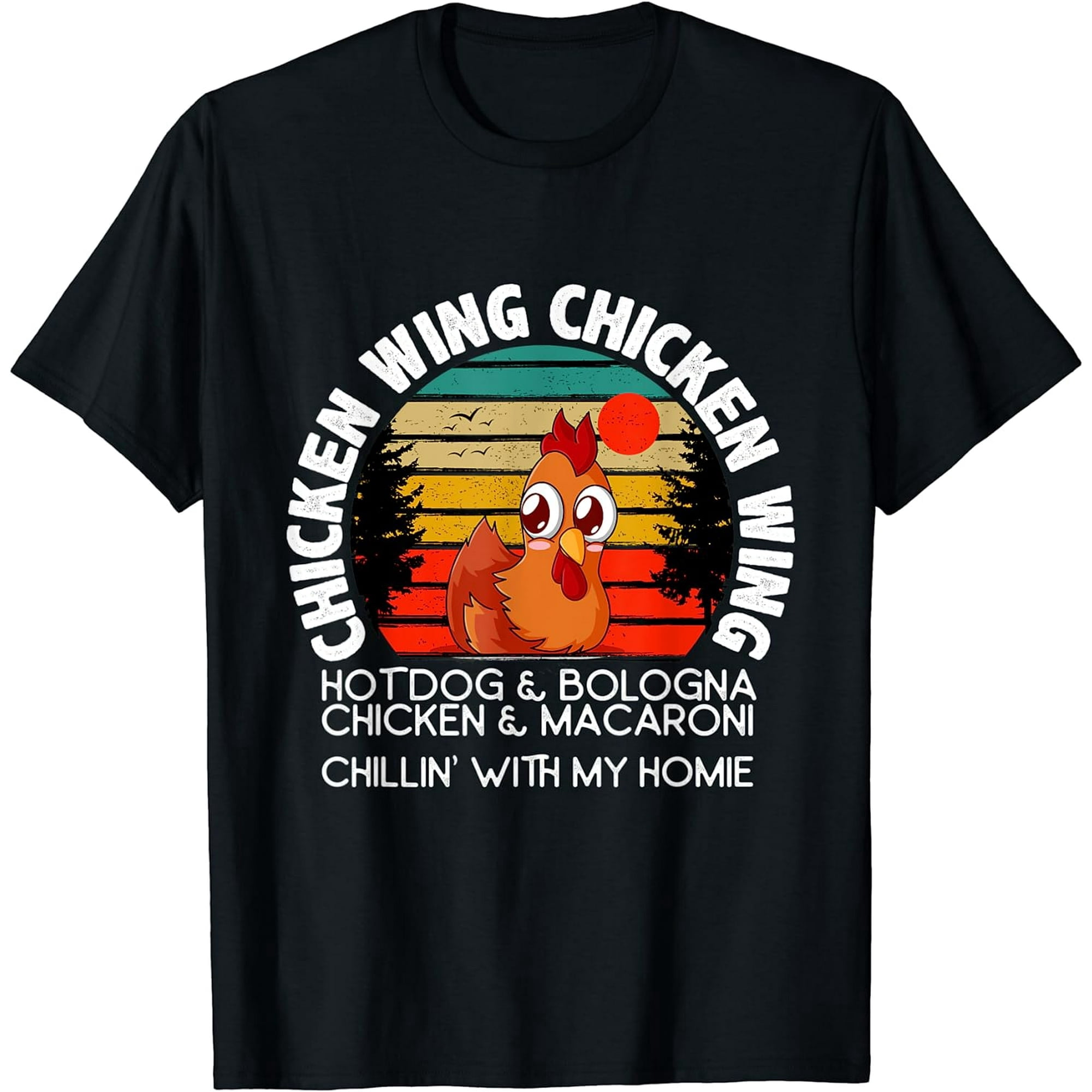 100% pure cotton Chicken Wing Chicken Wing Hot Dog Bologna Macaroni T ...