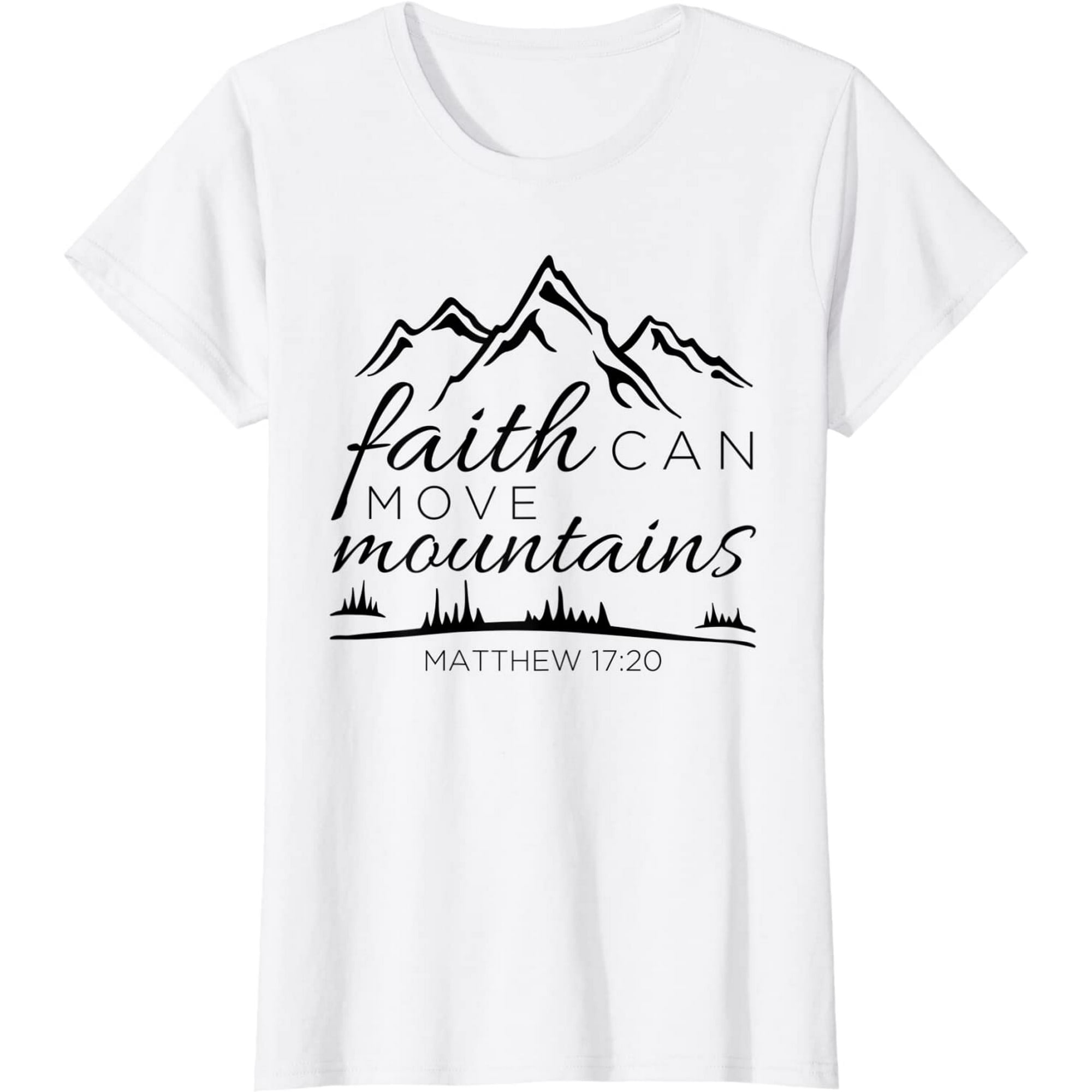 100% pure cotton Cute Christian Bible Verse Faith Women Gifts T-Shirt ...
