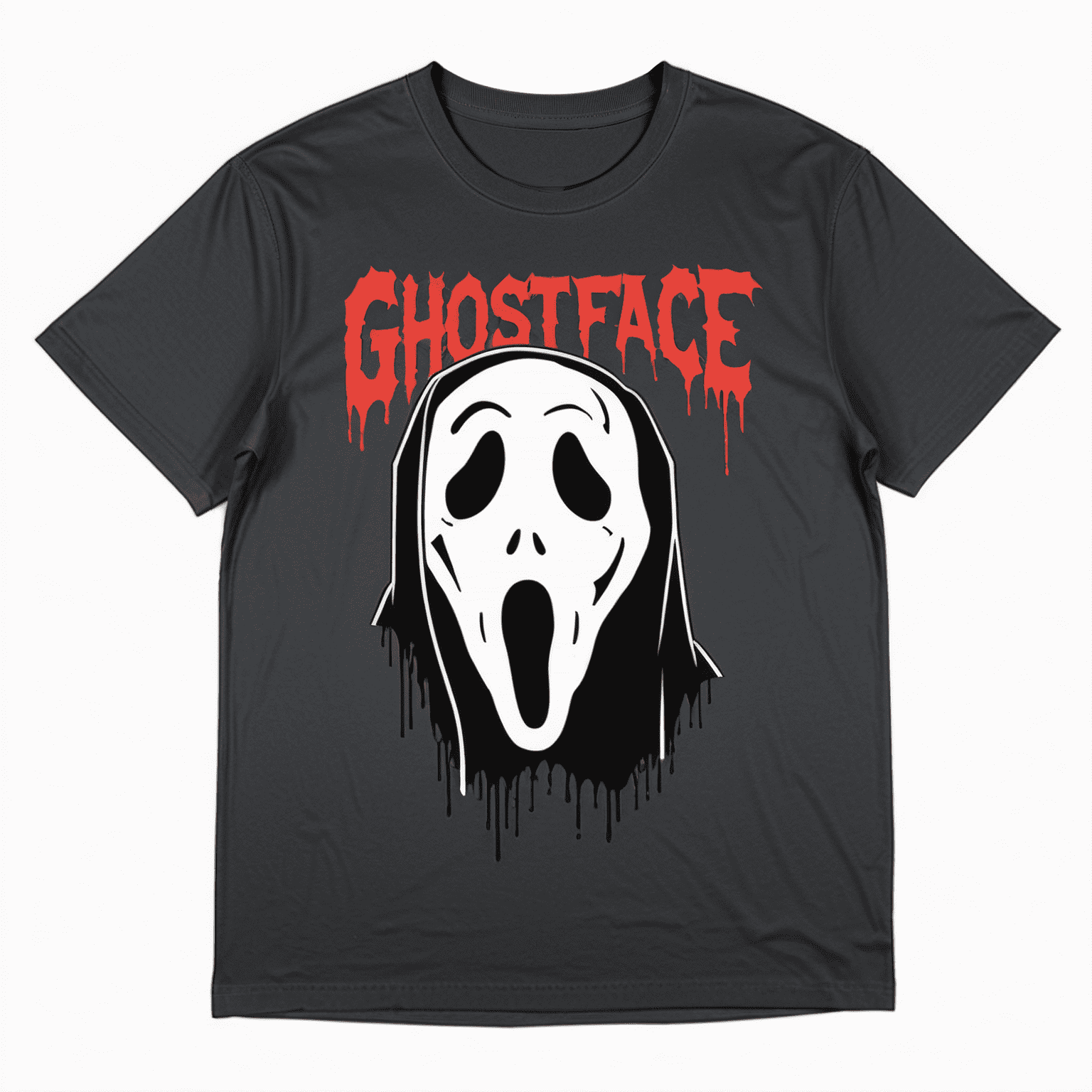 100% pure cotton Dare to Wear the Iconic "Ghost Face" on this Mens ...