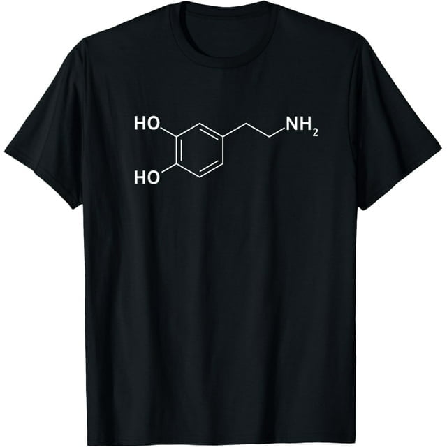 100% pure cotton Dopamine Cool Chemical Molecule Chemistry T Shirts for ...