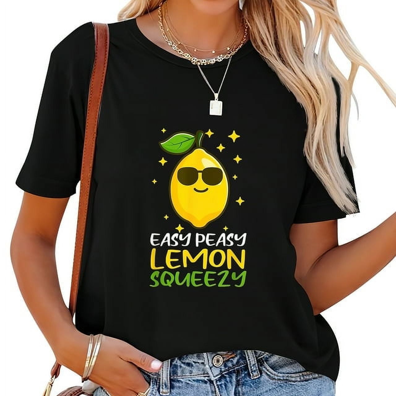 100% pure cotton Easy Peasy Lemon Squeezy Lemonade Crew Lemon Squad ...