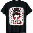 100% pure cotton Galentines Squad Valentine Messy Bun Galentine's Day ...