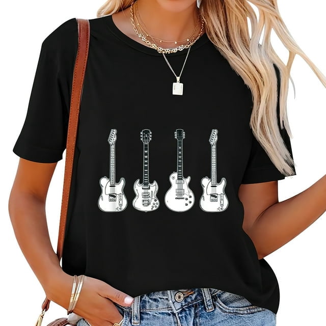 100% pure cotton Guitar Graphic Guitar Player Rock Band Member Musi ...