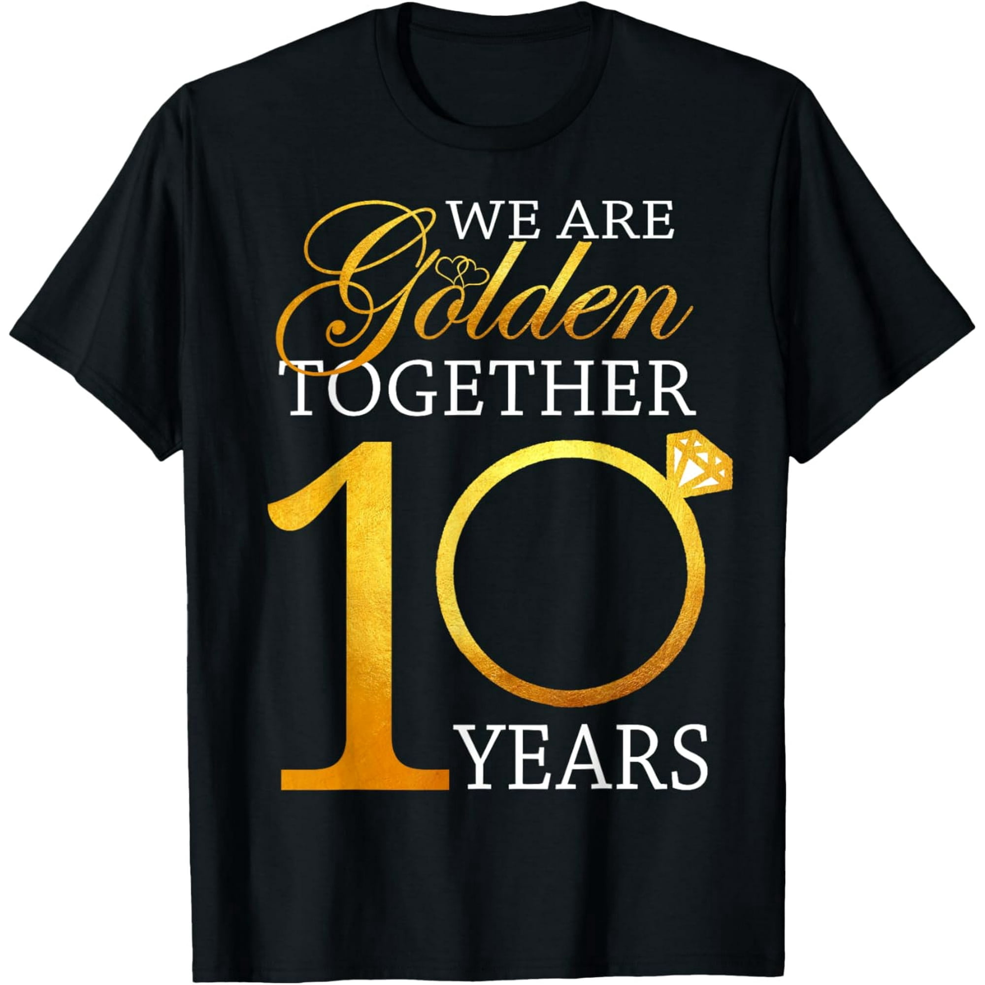 100% pure cotton Happy 10th Wedding Anniversary Couples Husband Wife 10 ...