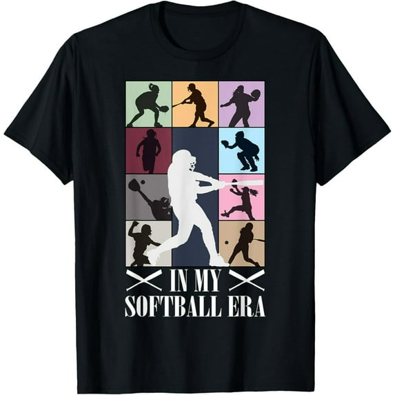 100% pure cotton In My Softball Era Funny Softball Girl Player Lover T ...
