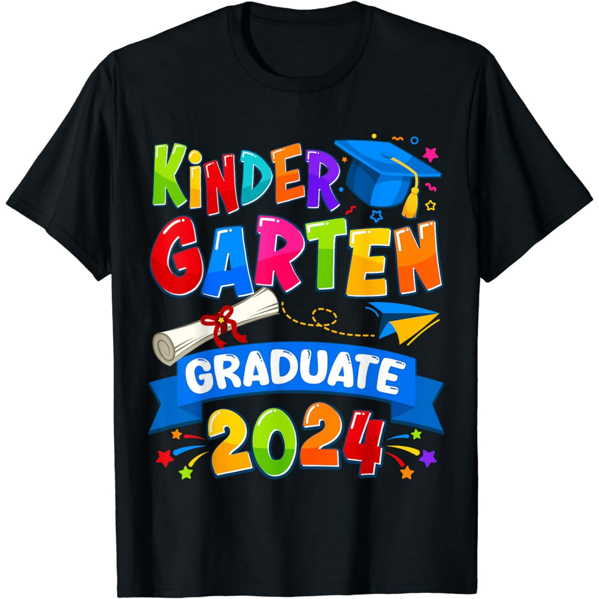 100% pure cotton Kindergarten Graduation 2024 Graduate s Boys Girls T ...