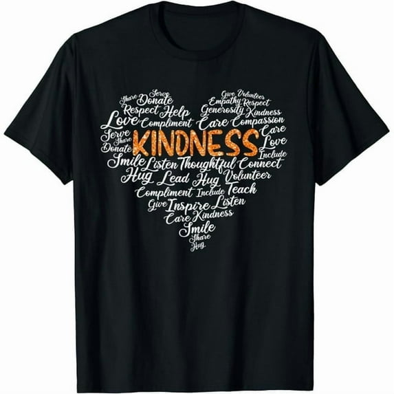 100% pure cotton Kindness Heart Shirts, World Kindness Day Be Kind ...