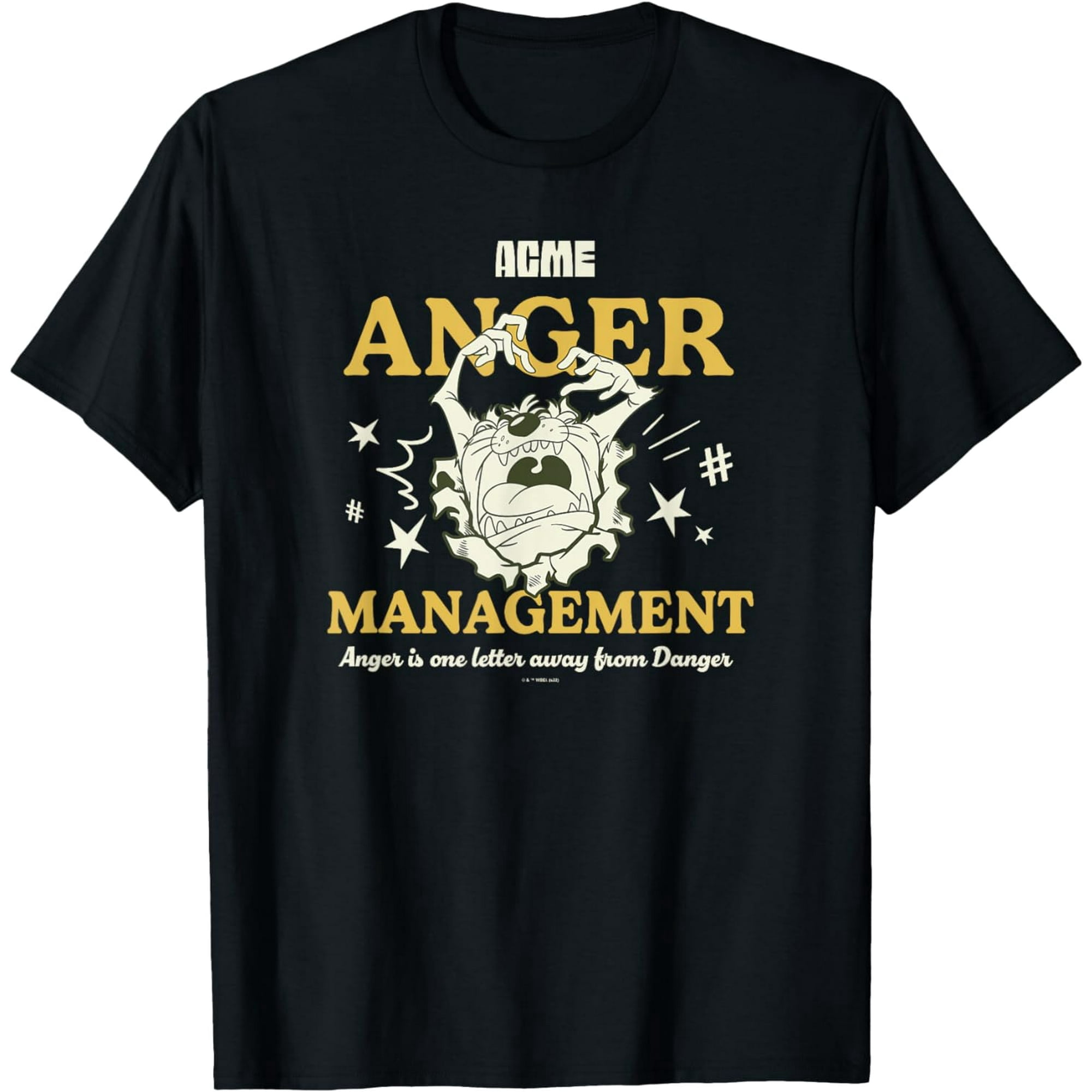 100% pure cotton Looney Tunes Tasmanian Devil Acme Anger Management T ...