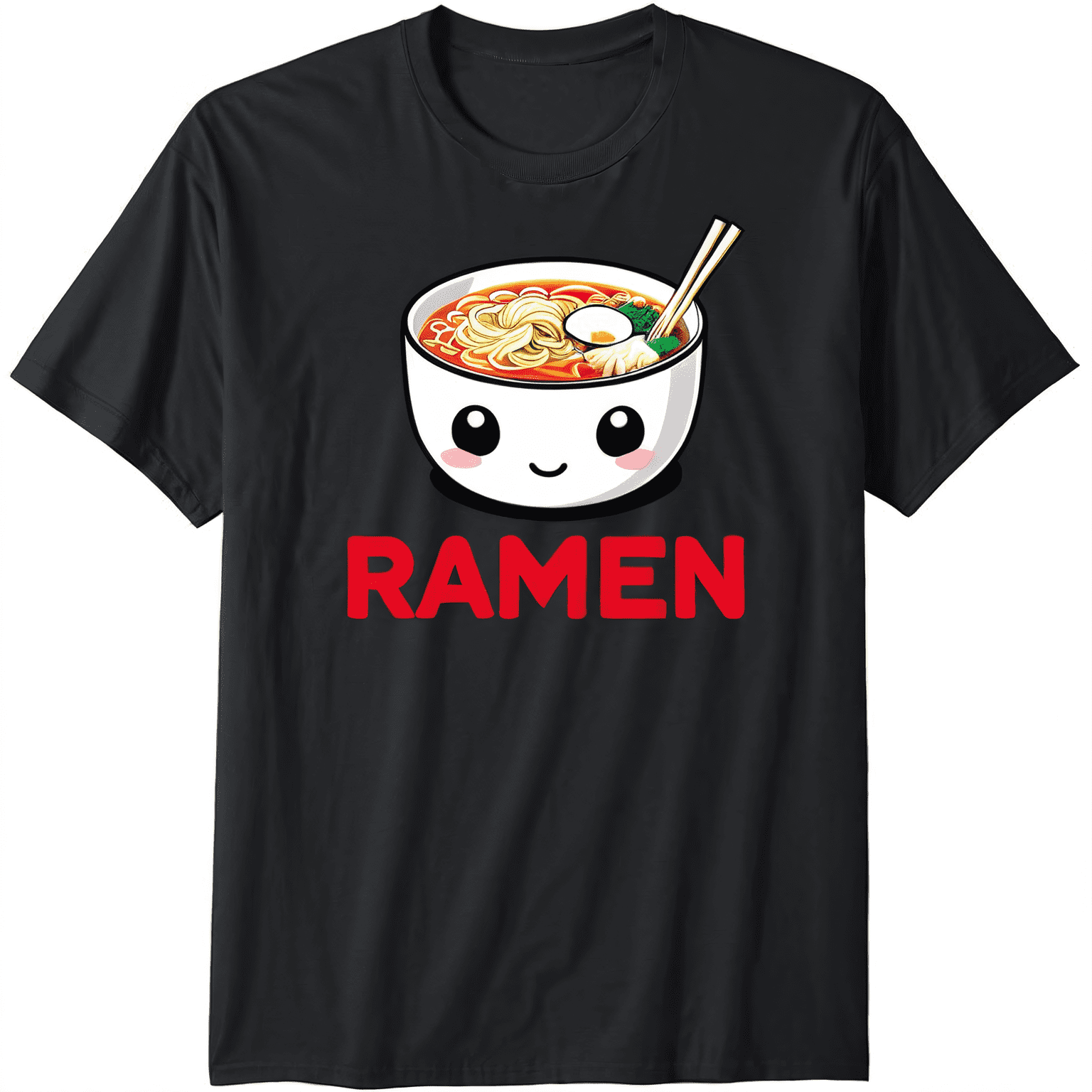 100% pure cotton Maruchan Cute Noodle Bowl Face Logo T-Shirt - Walmart.com