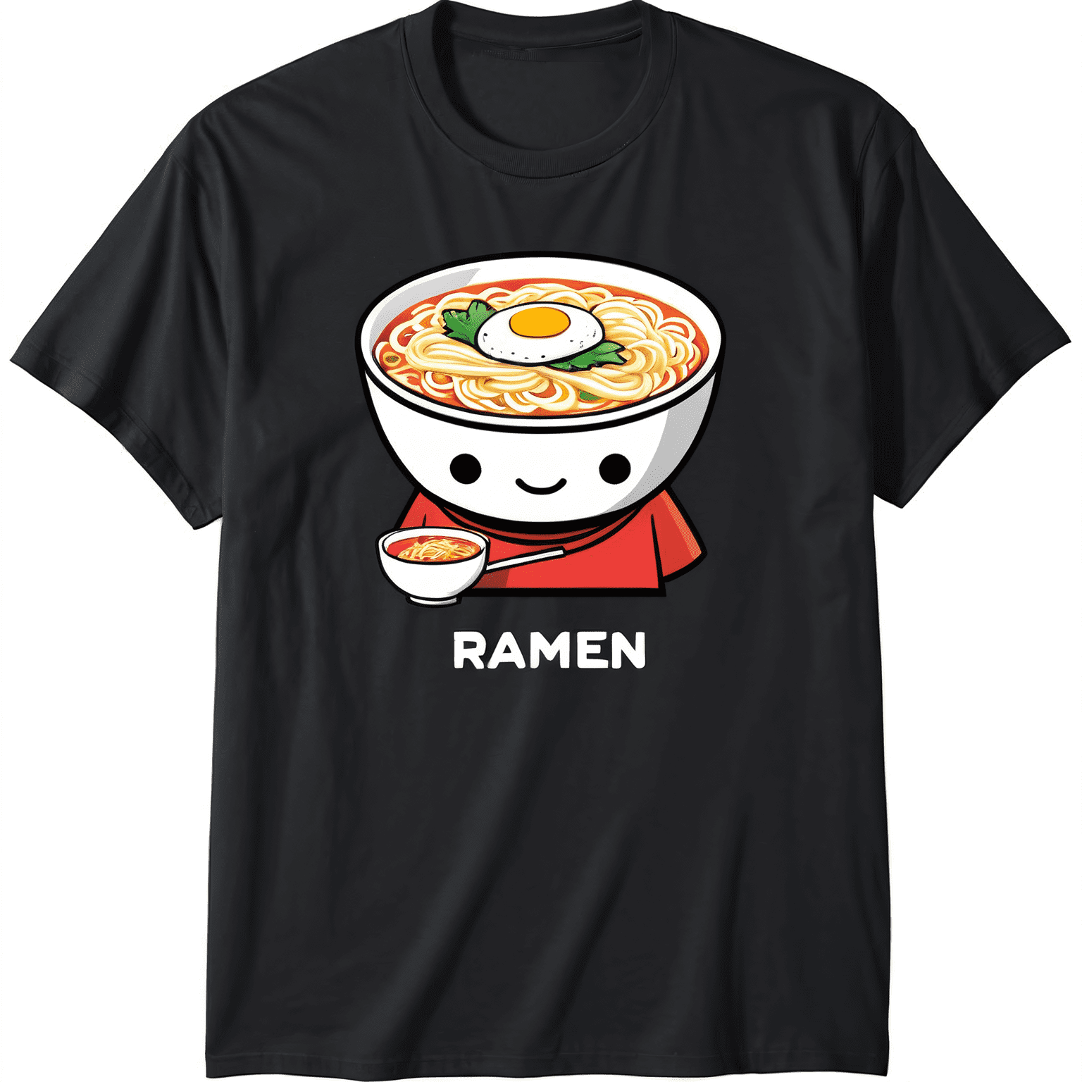 100% pure cotton Maruchan Cute Noodle Bowl Face Logo T-Shirt - Walmart.com