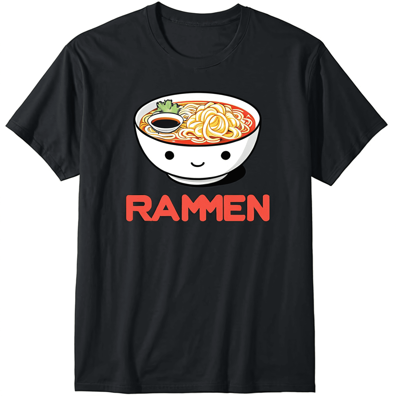 100% pure cotton Maruchan Cute Noodle Bowl Face Logo T-Shirt - Walmart.com