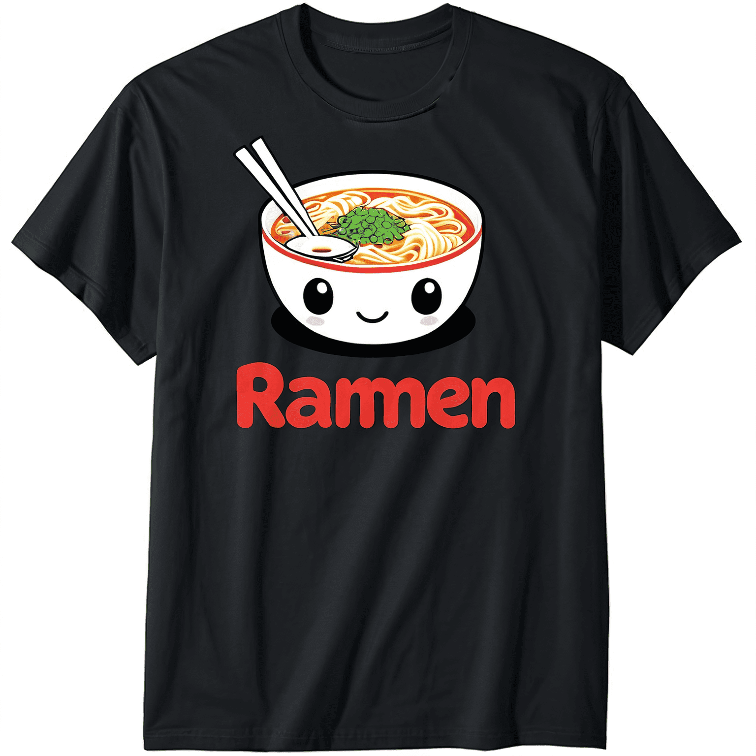 100% pure cotton Maruchan Cute Noodle Bowl Face Logo T-Shirt - Walmart.com