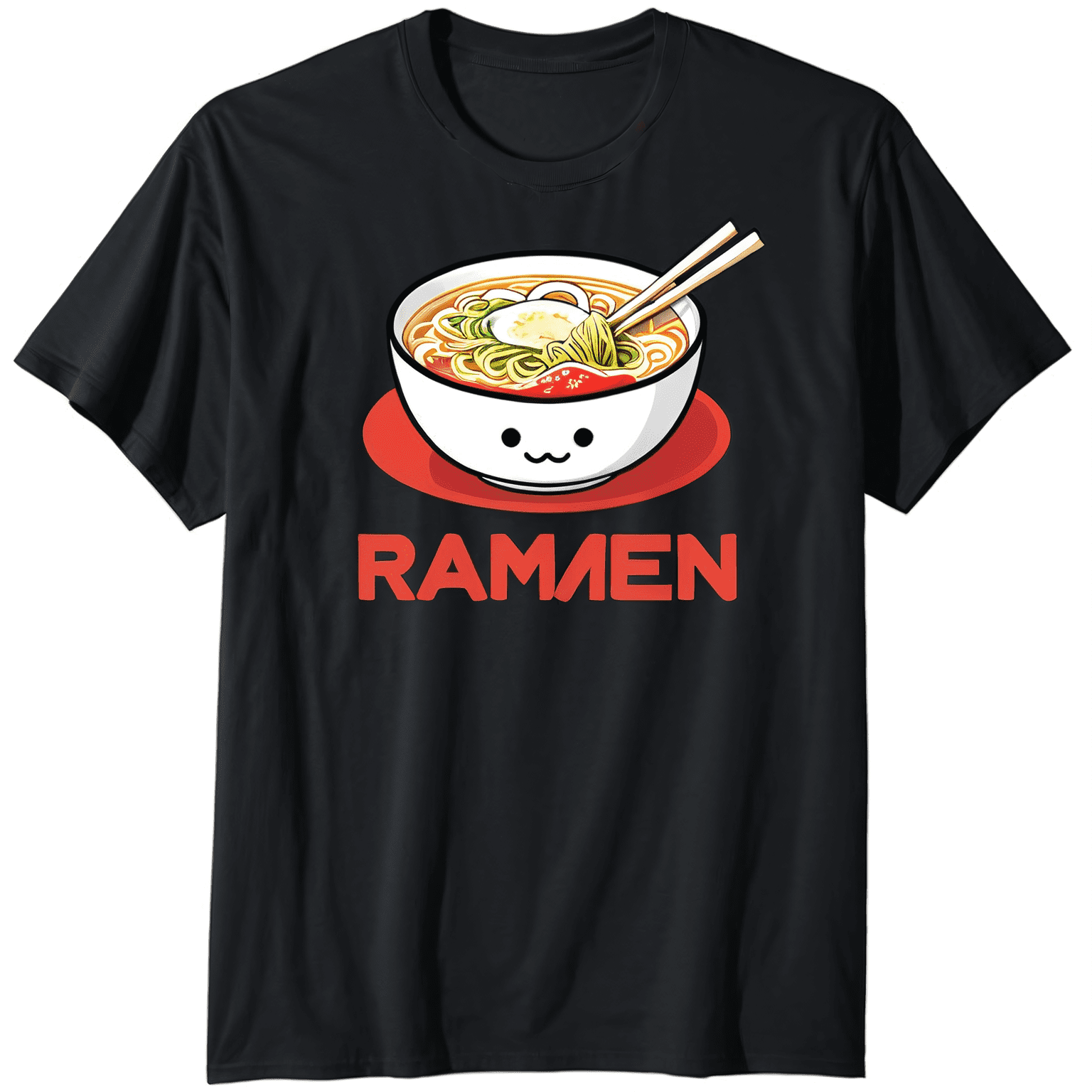 100% pure cotton Maruchan Cute Noodle Bowl Face Logo T-Shirt - Walmart.com