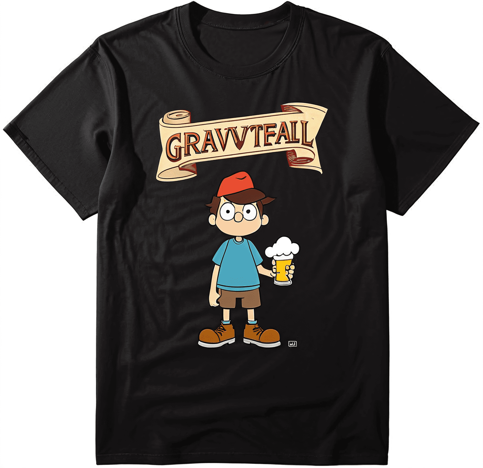 100% pure cotton Men's THE MARVELOUS misadventures OF flapjack custom ...