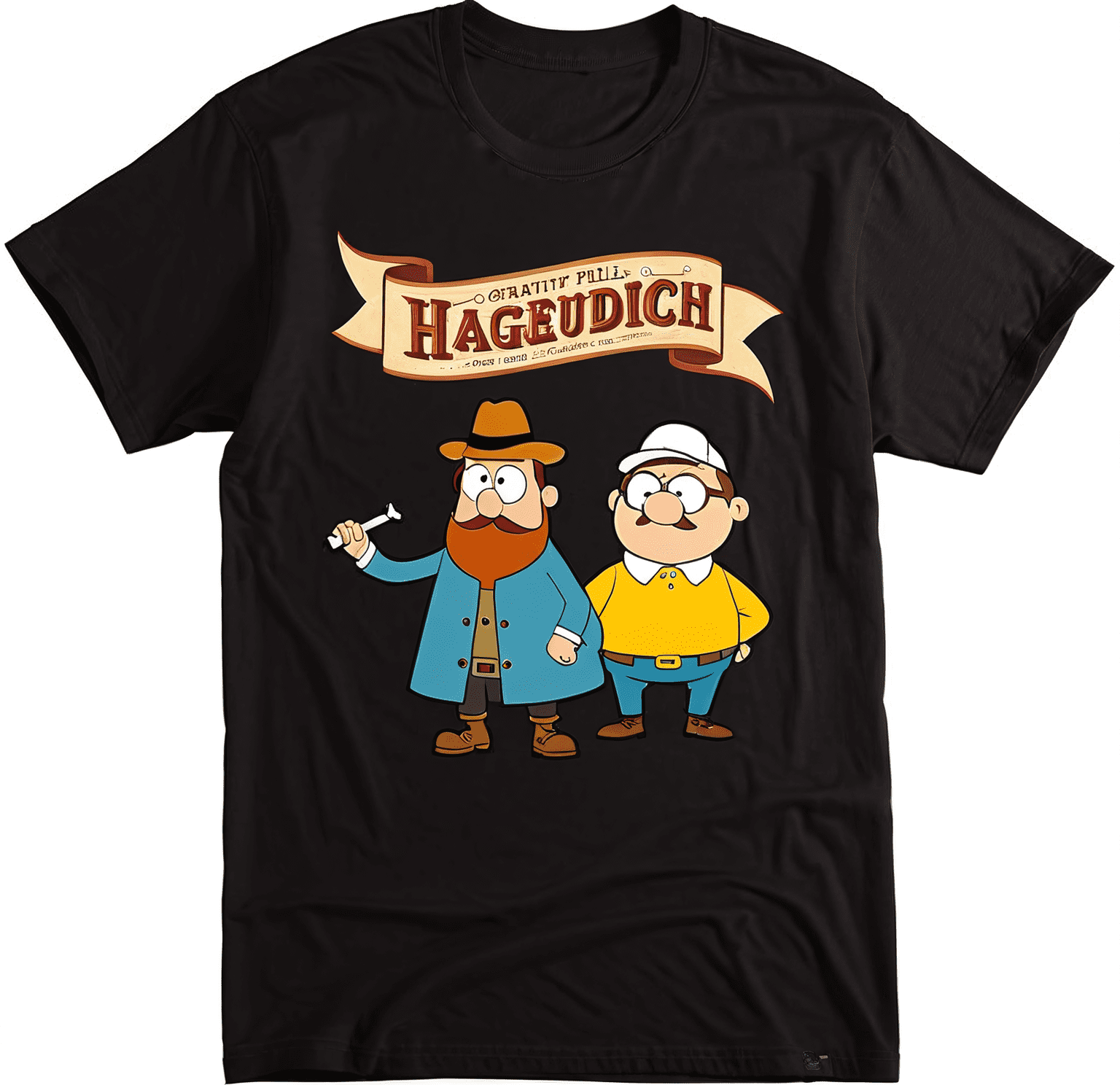 100% pure cotton Men's THE MARVELOUS misadventures OF flapjack custom ...