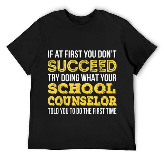 100% pure cotton Mens Funny School Counselor Tshirt Gift - Walmart.com