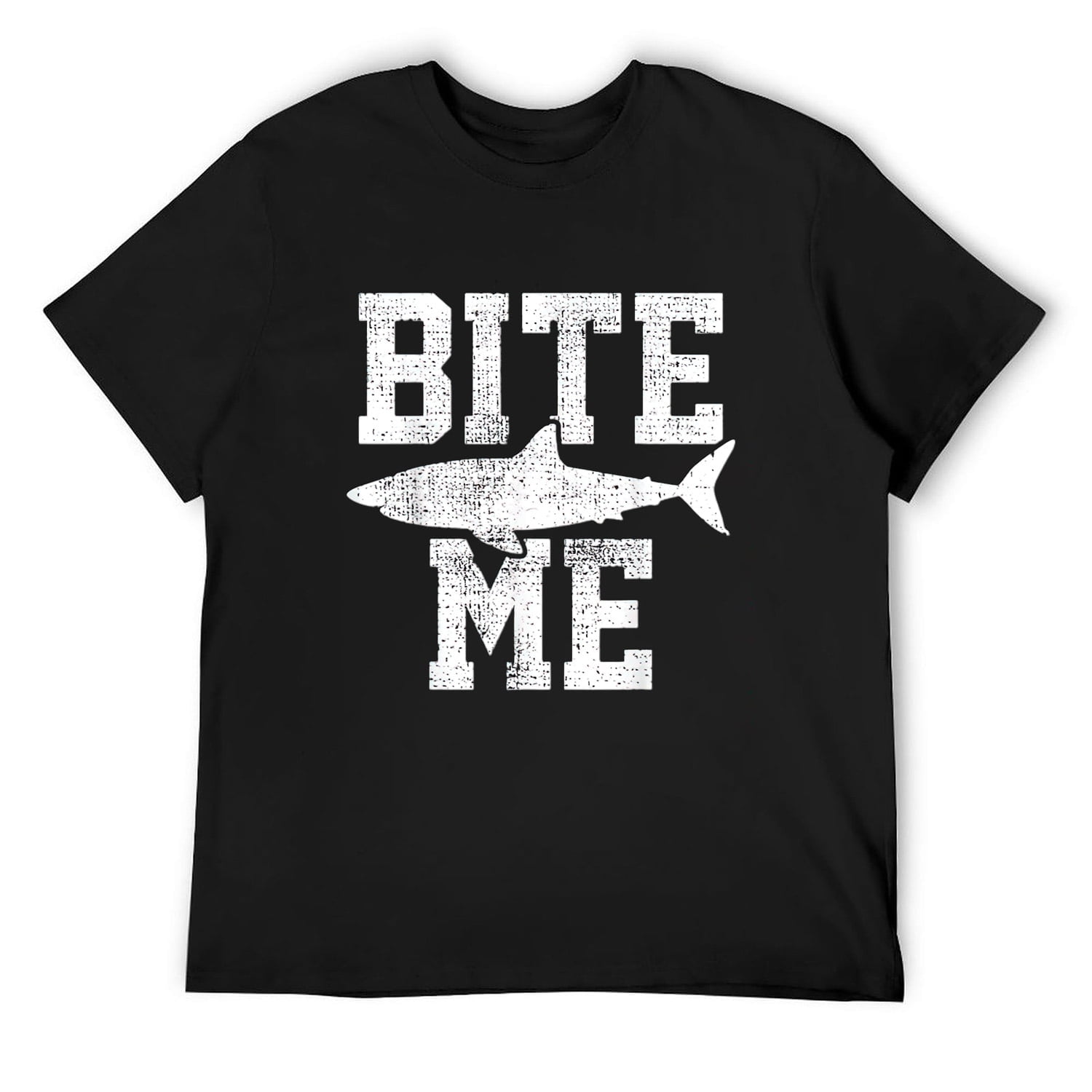 100% pure cotton Mens Shark T Shirt Bite Me Tshirt Marine Biologist ...
