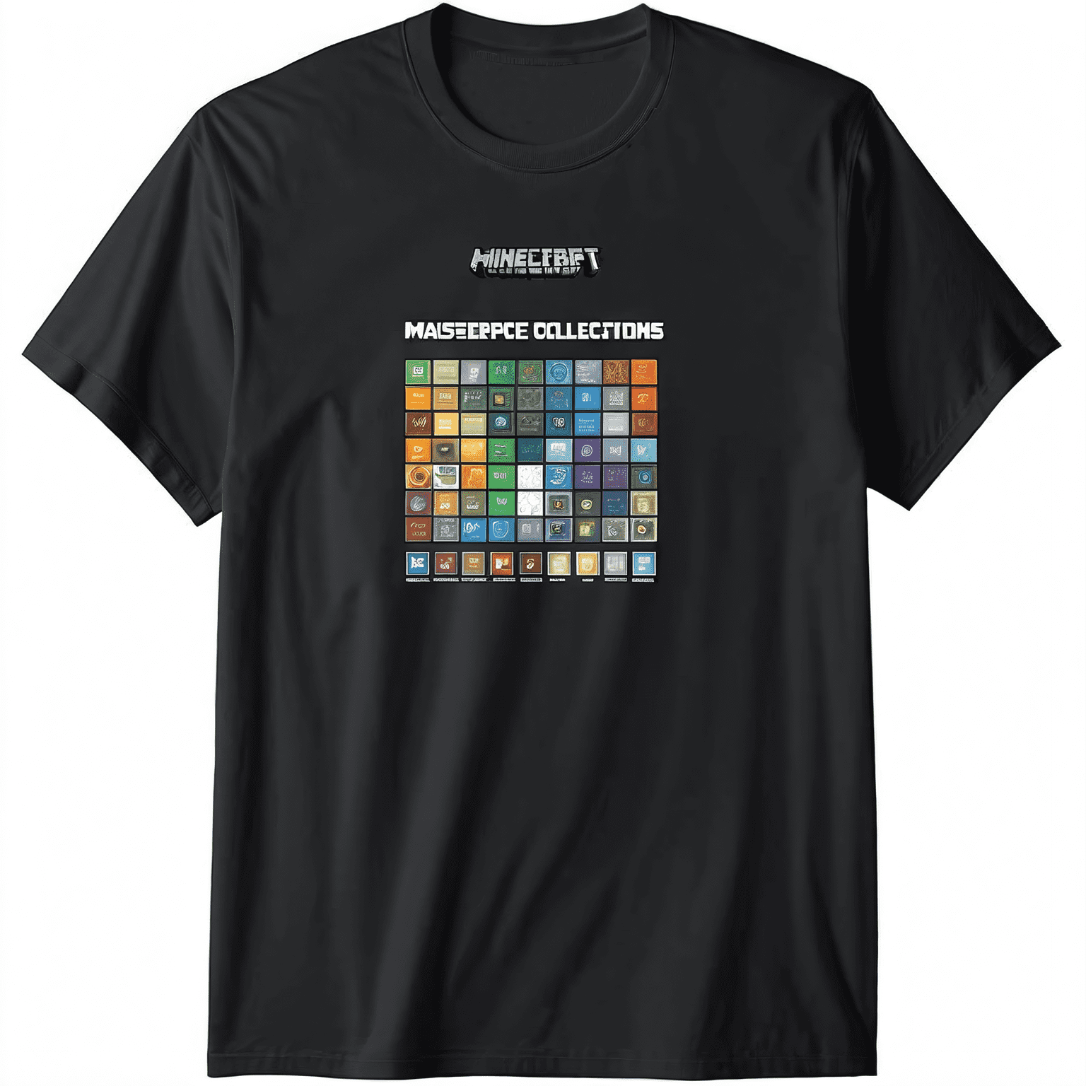100% pure cotton Minecraft Periodic Table Of Blocks T-Shirt - Walmart.com
