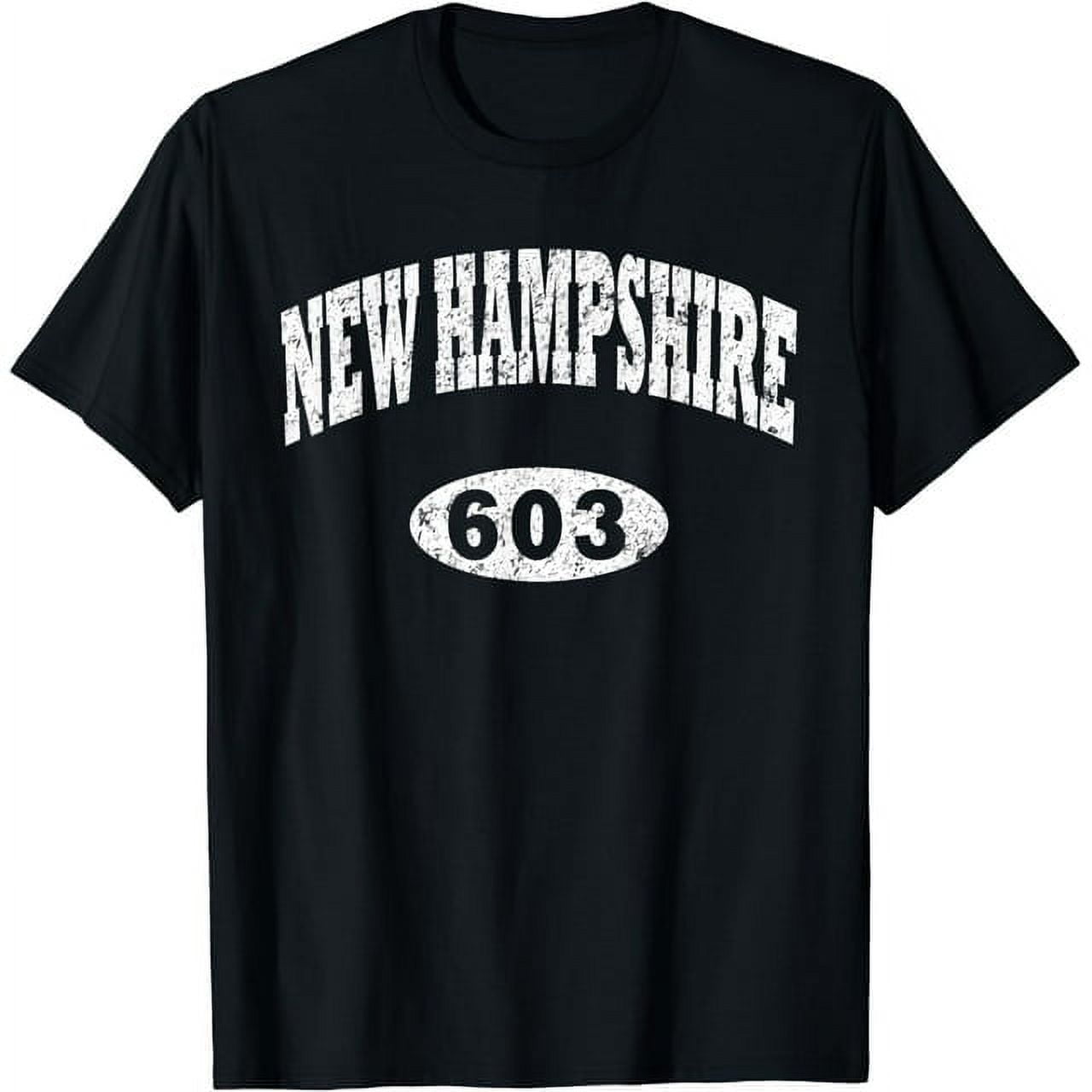 100% pure cotton New Hampshire Shirt. Area Code 603 T-Shirt Vintage ...