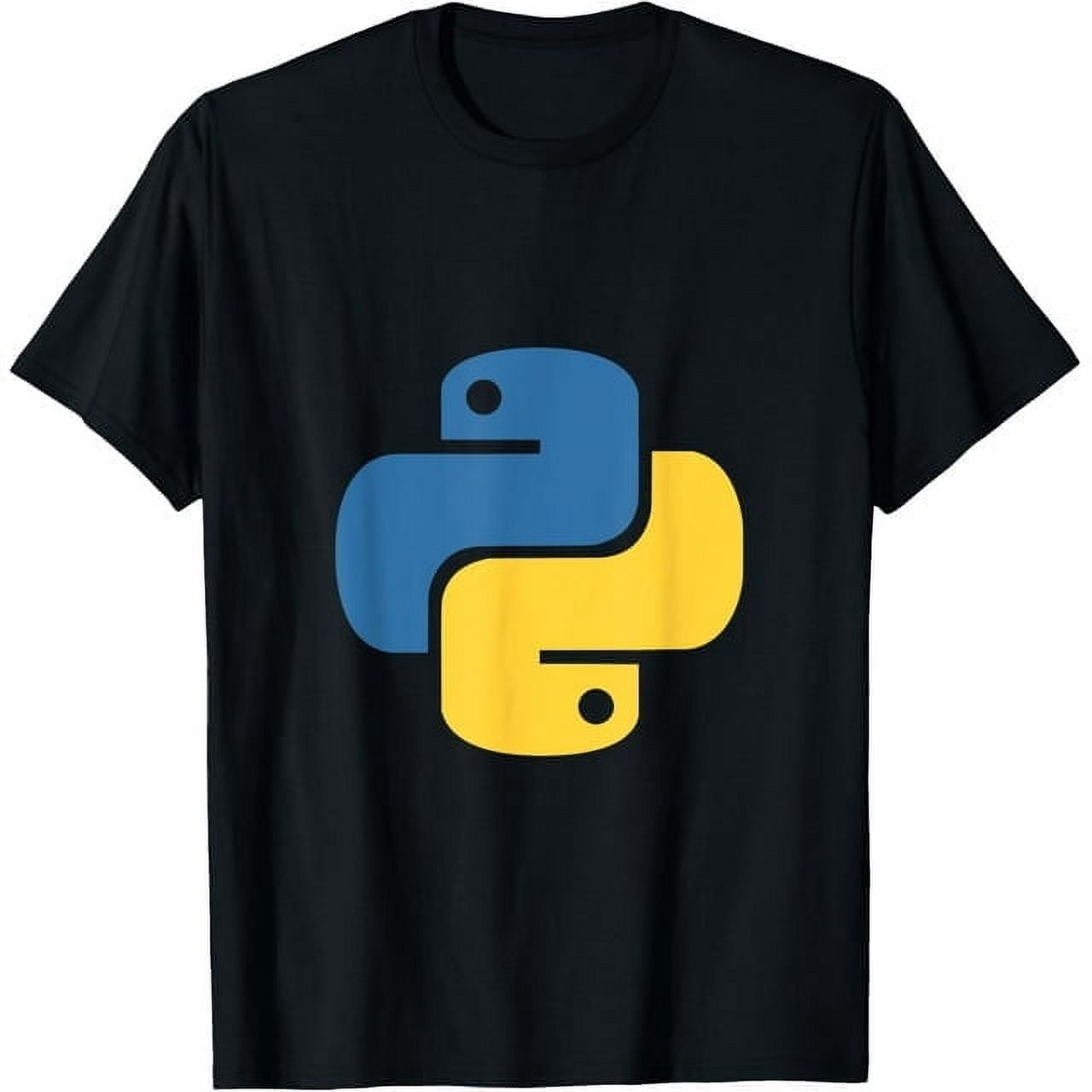 100% pure cotton Official Python Logo for Developers T-Shirt - Walmart.com